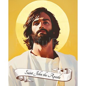 Saint John the Apostle Printable Poster, St John the Evangelist ...