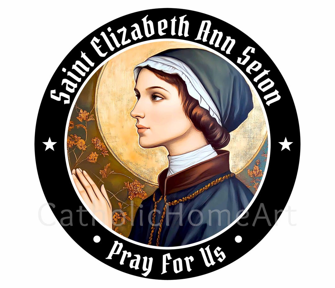 St Elizabeth Ann Seton Clipart PNG, Saint Mother Seton Pray for Us ...