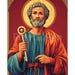 Keys of Saint Peter Printable Wall Art, St Peter Holding the Key to the ...