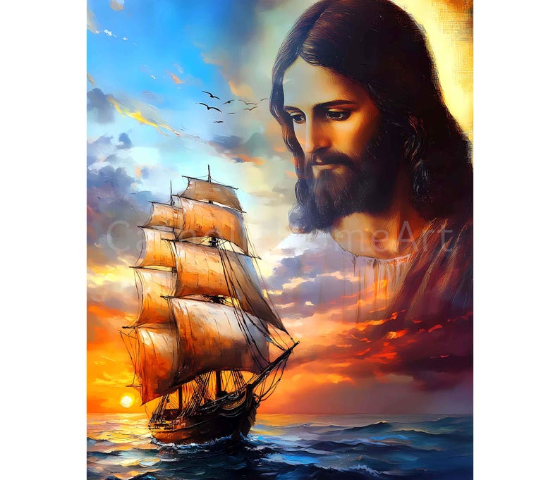 Jesus My Guiding Star Printable Wall Art, Christ is My Compass, Journey ...