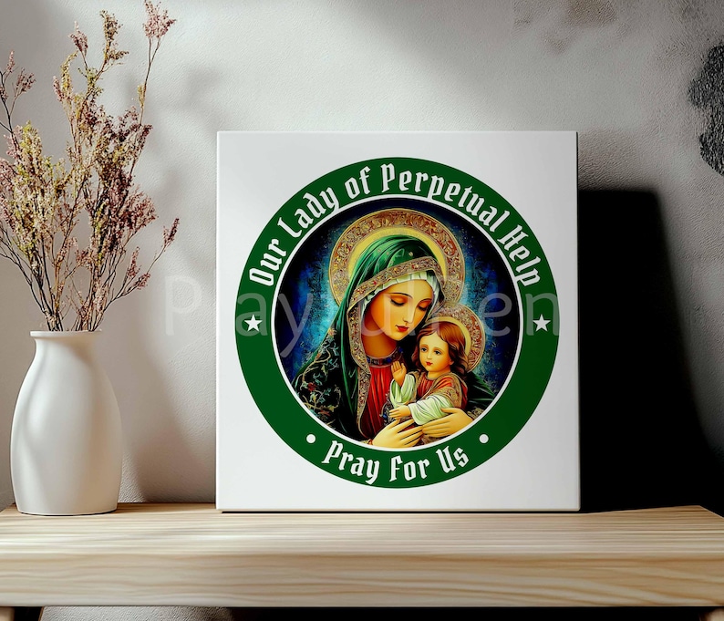 Our Lady of Perpetual Help Clipart PNG, Blessed Virgin Mary Pray for Us ...