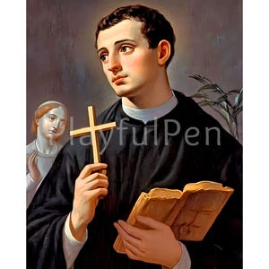 St Aloysius Gonzaga Wall Art Printable, Saint Aloysius Catholic Poster ...