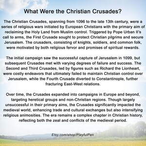 Christian Crusades Wall Art, Medieval Crusaders Catholic Poster Print ...