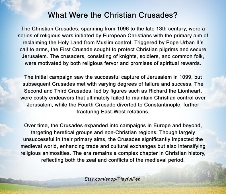 Christian Crusades Wall Art, Medieval Crusaders Catholic Poster Print, Knights Templar, Catholic ...