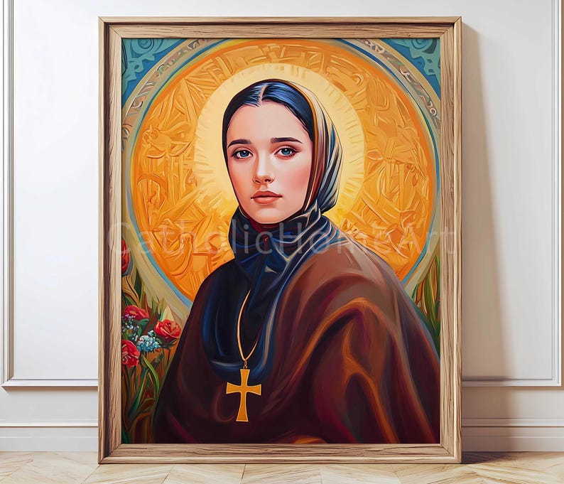 St Frances Xavier Cabrini, Printable Wall Art, Mother Cabrini Catholic ...