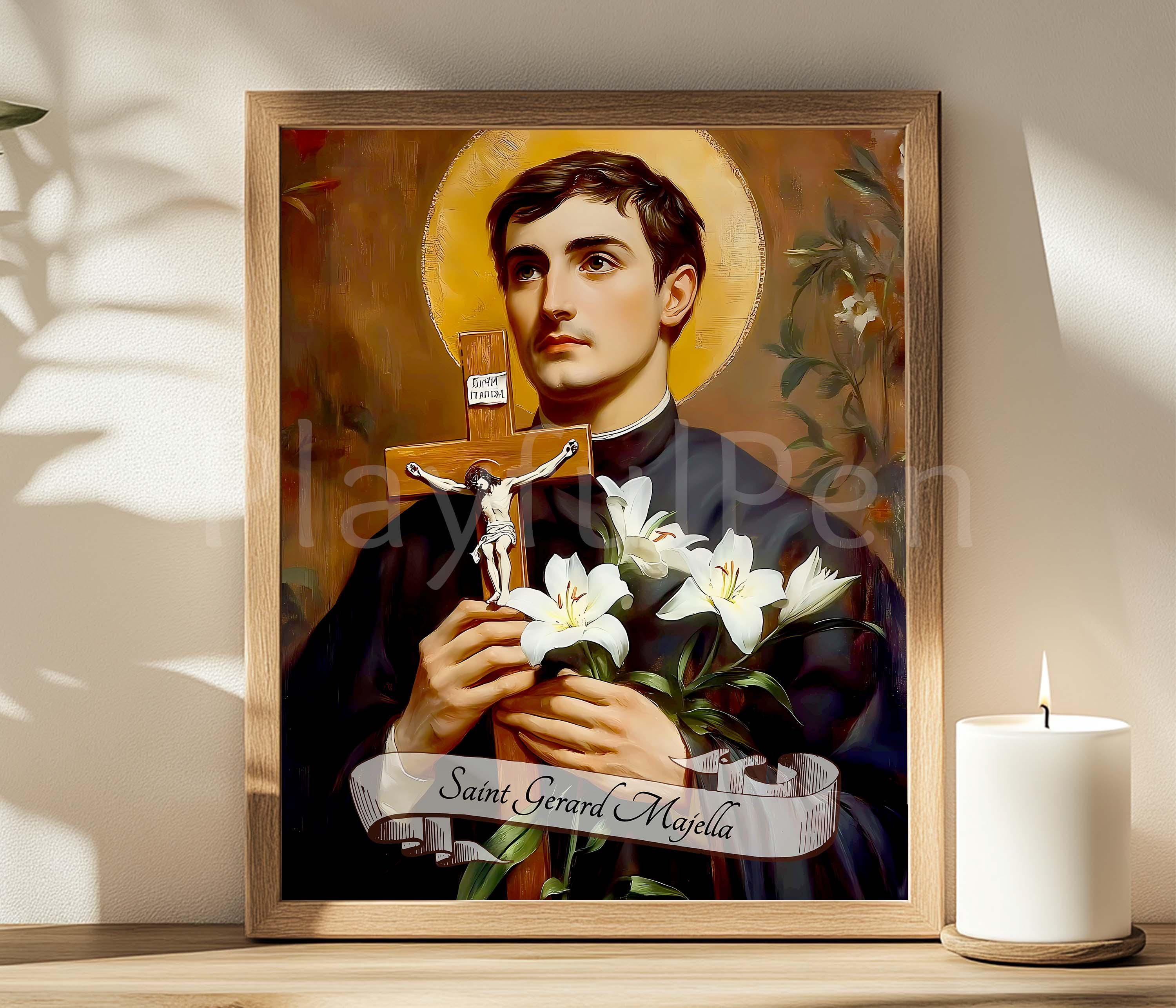 Saint Gerard Majella Wall Art Printable, St Gerard Digital Download ...