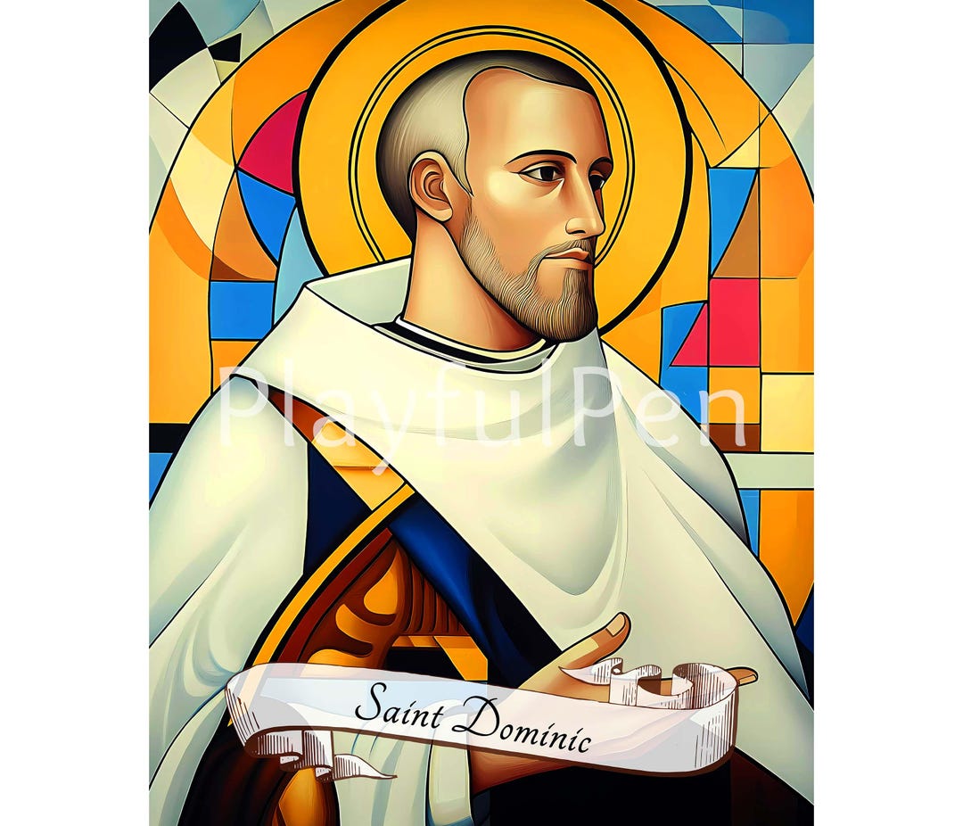 Saint Dominic Printable Wall Art, St Dominic De Guzman, Digital ...