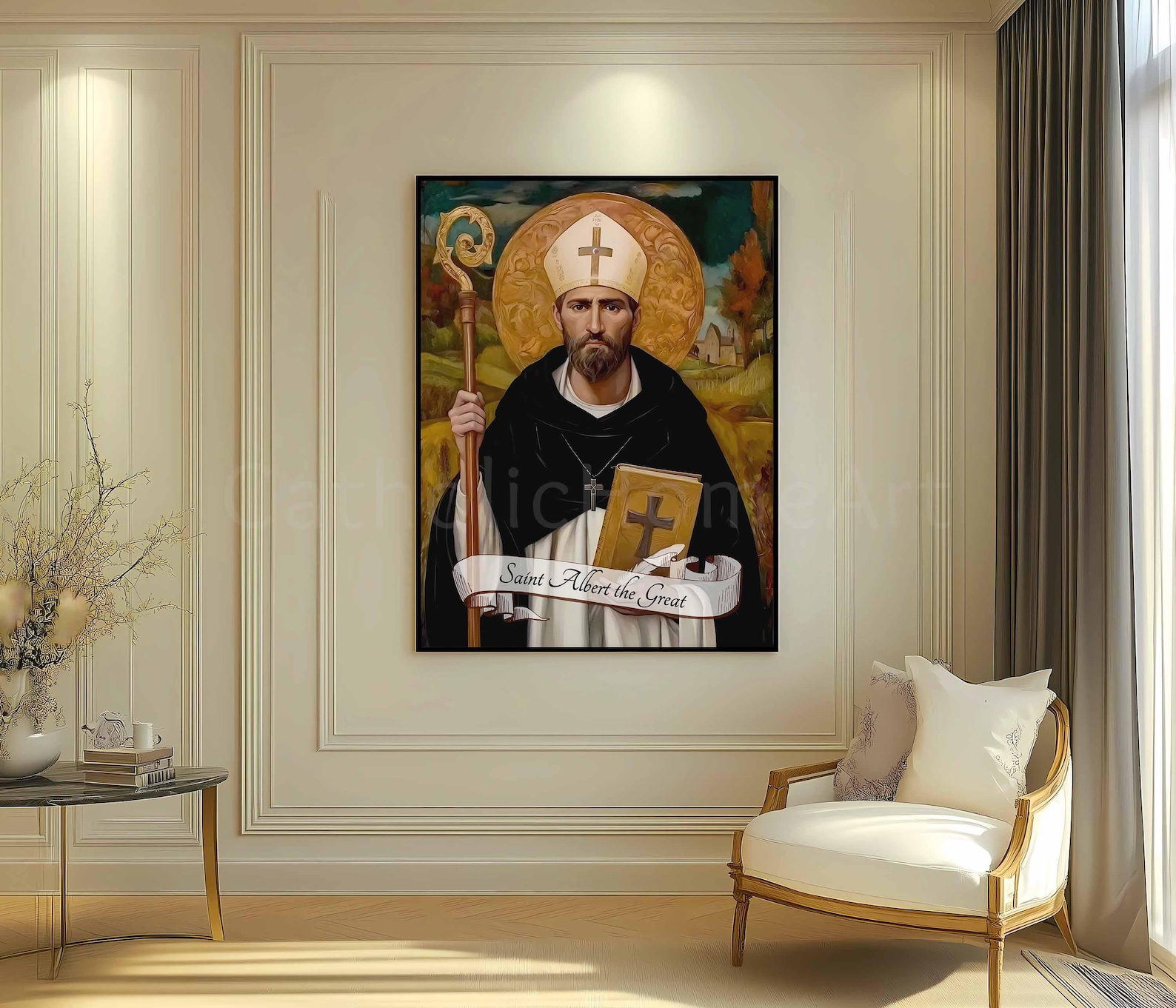 St. Albert Printable Wall Art, Saint Albert the Great Picture, Catholic ...