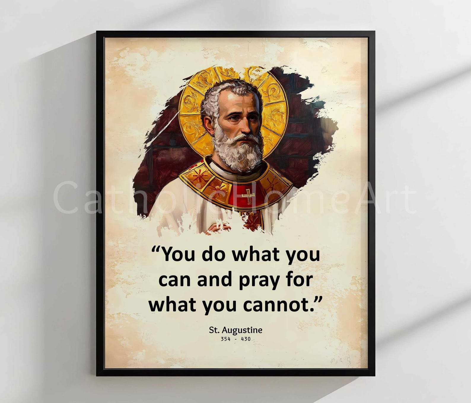 St Augustine Quote Printable Wall Art, Saint Augustine of Hippo Quotes ...