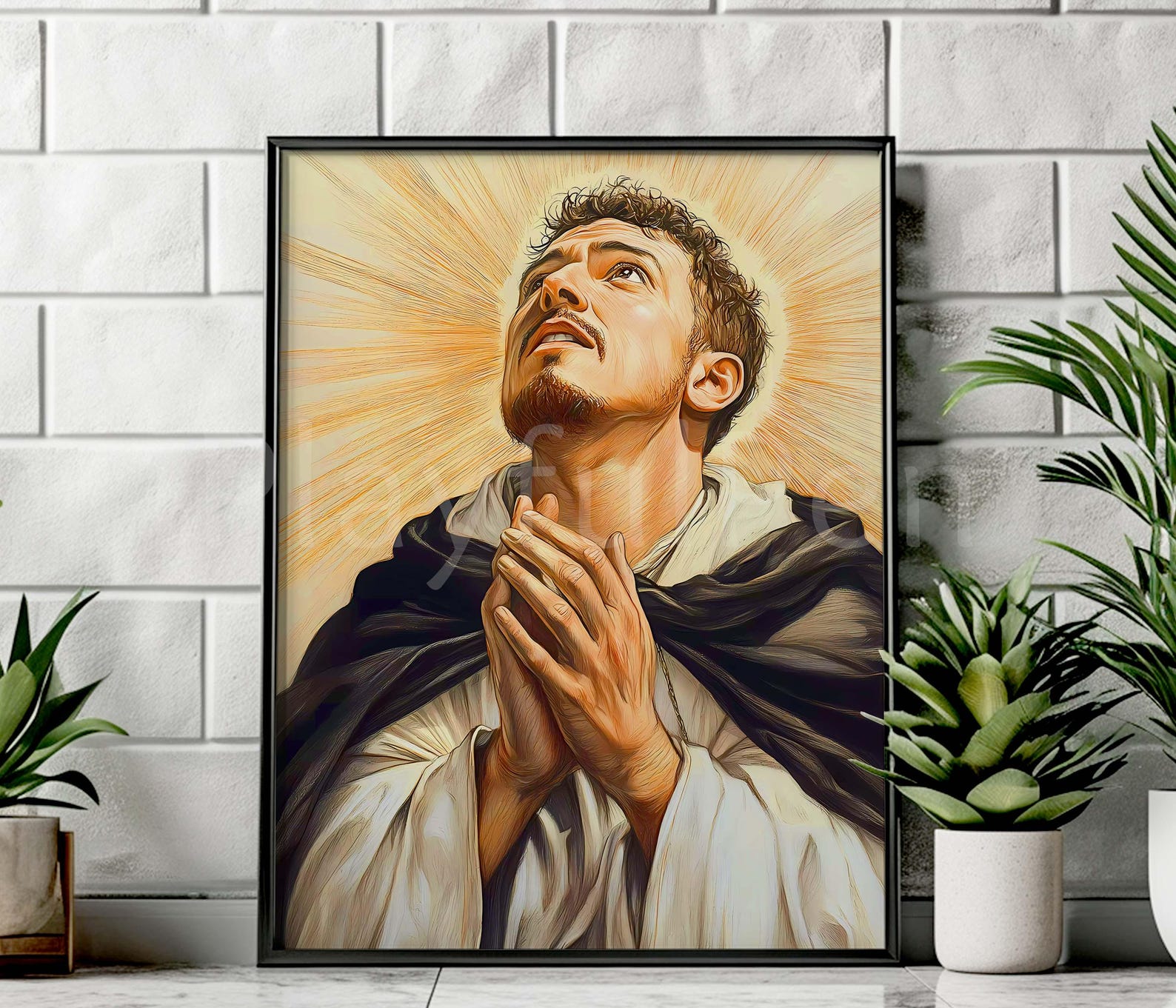 St Dominic Printable Poster Wall Art, Saint Dominic De Guzman Digital ...