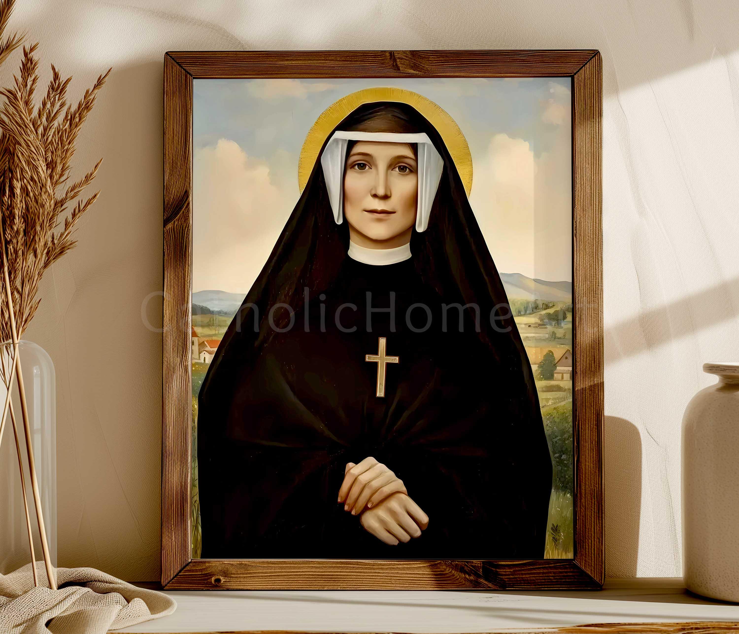 St Faustina Printable Wall Art, Saint Faustina Kowalska Picture ...
