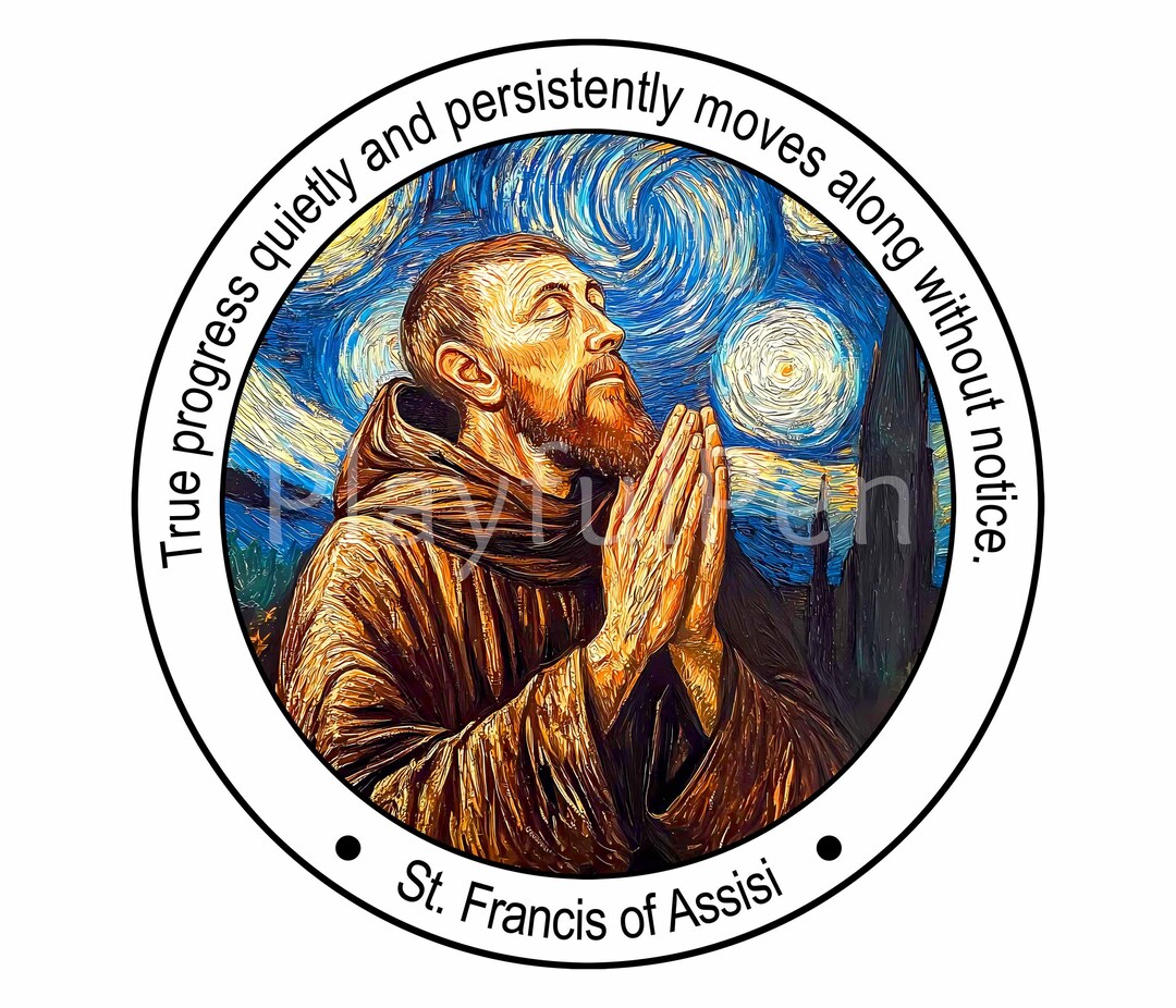 St Francis Clipart PNG, Saint Francis of Assisi Quote Printable ...