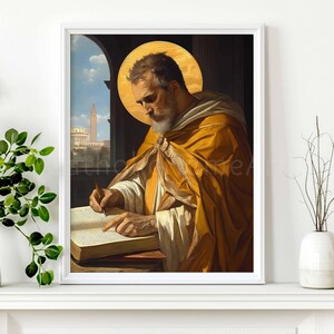 St Augustine Wall Art Printable, Saint Augustine of Hippo Catholic Wall ...