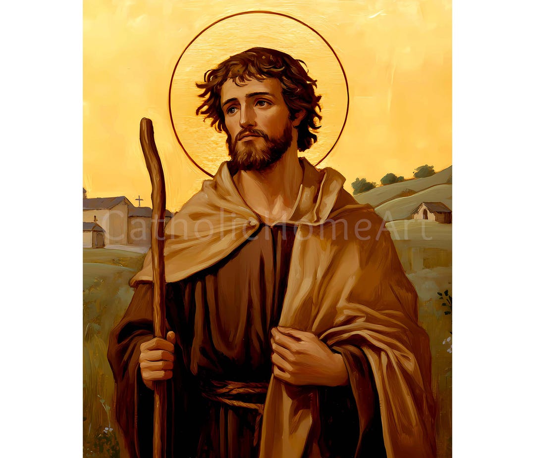 St Drogo Printable Wall Art, Saint Drogon of Sebourg Christian Catholic ...