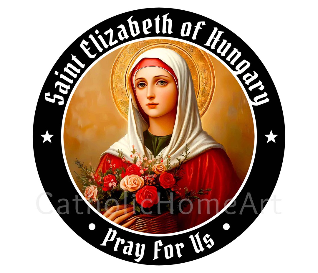 St Elizabeth of Hungary Clipart PNG, Saint Elizabeth Pray for Us ...