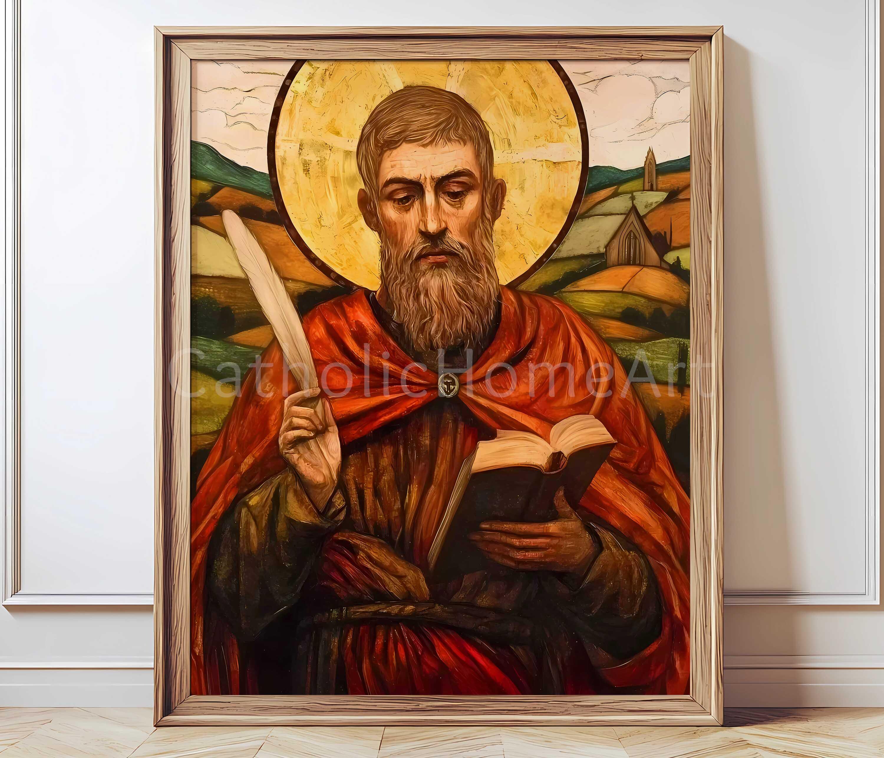 St Bede the Venerable Wall Art Printable, Saint Bede Catholic Wall Art ...