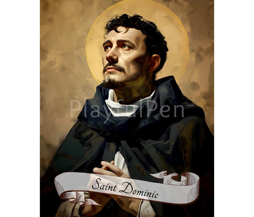 Saint Dominic De Guzman Printable Wall Art Print, Digital Download ...