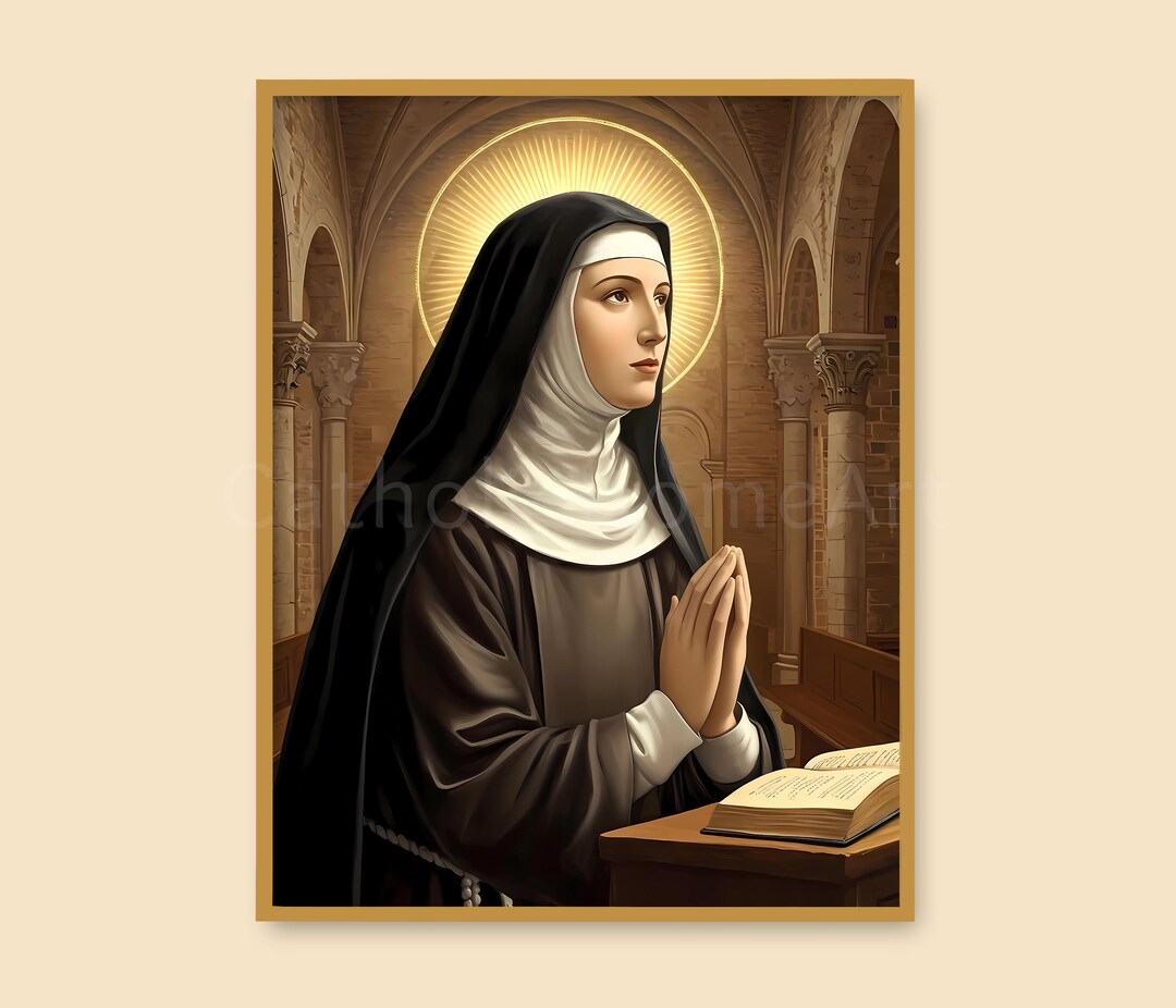 Saint Teresa of Avila Printable Wall Art, St Teresa of Jesus Christian ...
