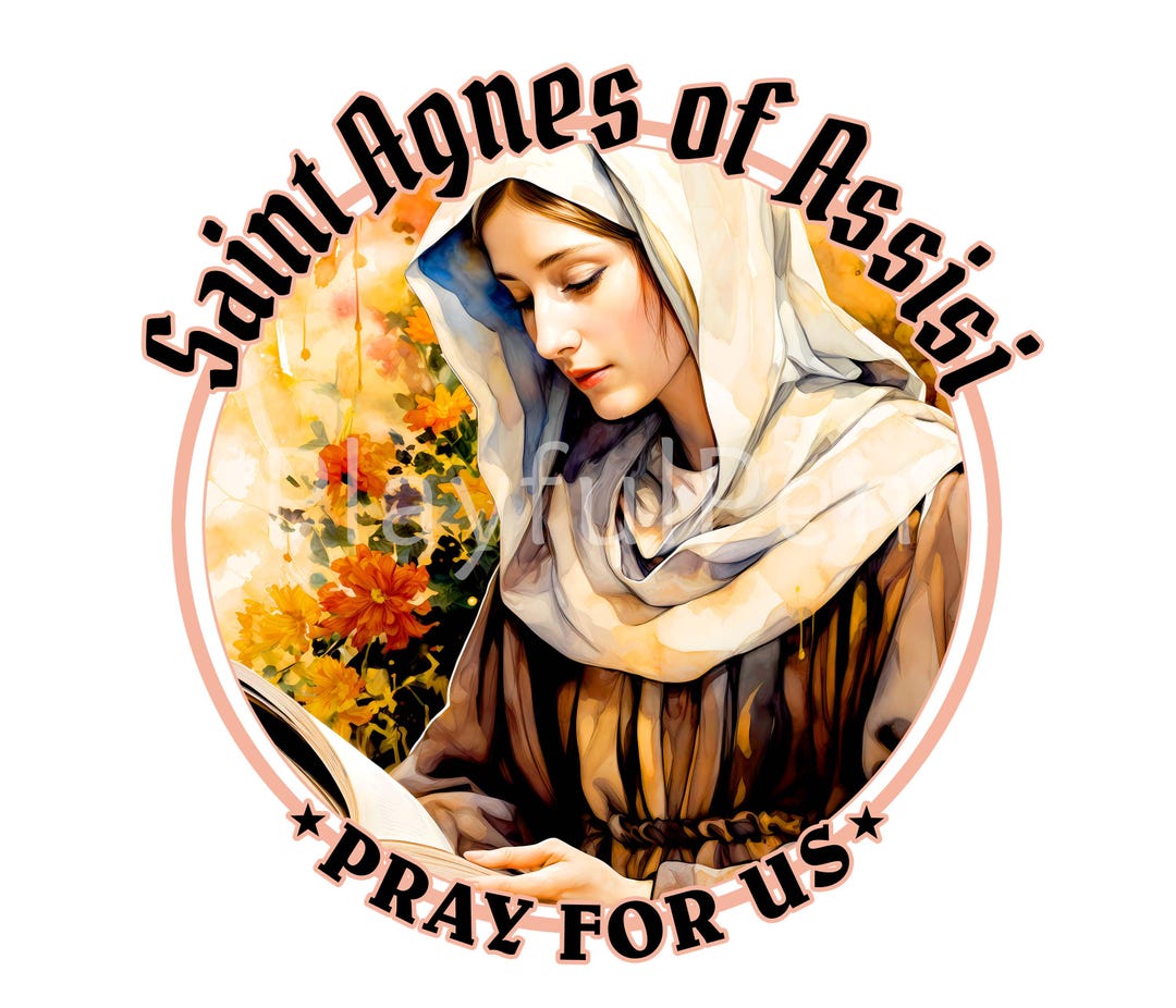 St Agnes of Assisi Clipart PNG, Saint Agnes PNG Pray for Us Clip Art ...