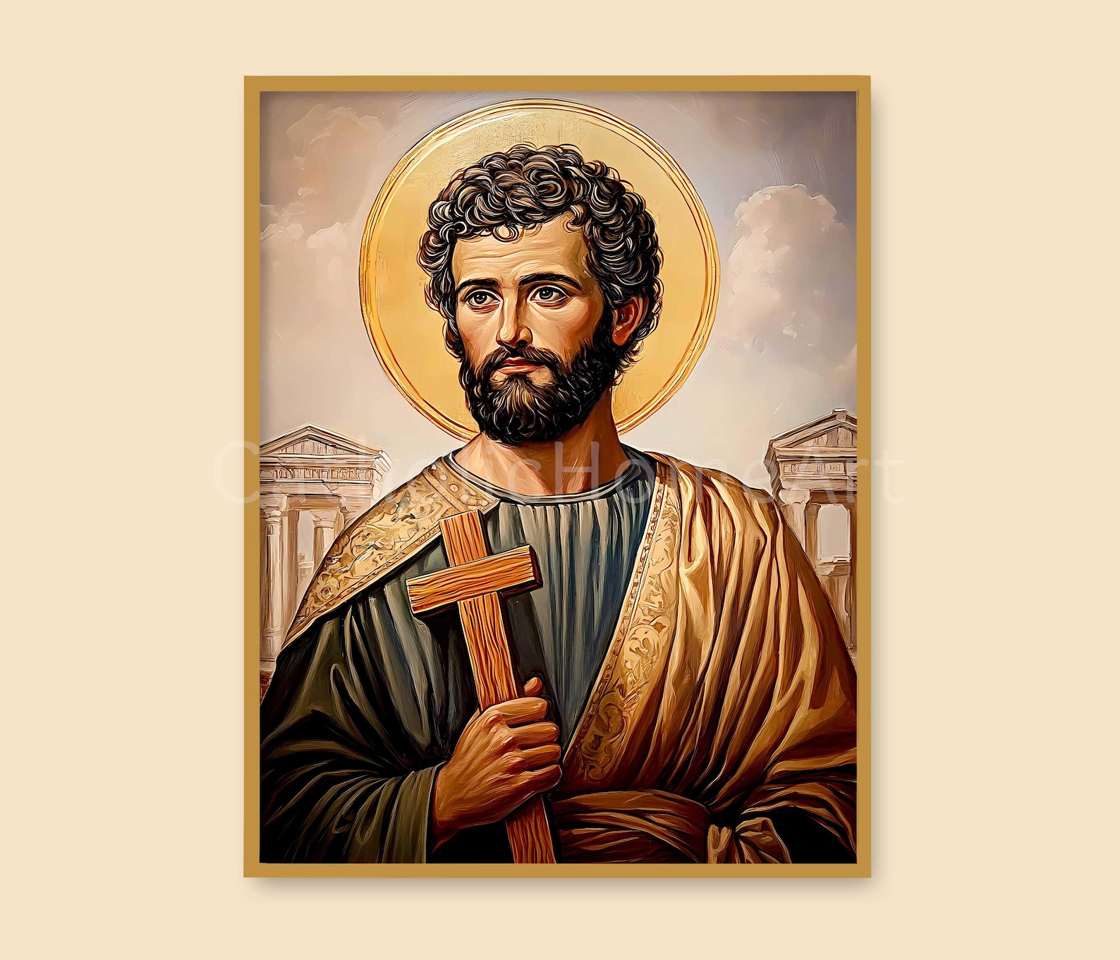 Saint Justin Martyr Printable Wall Art, St Justin the Philosopher Print ...