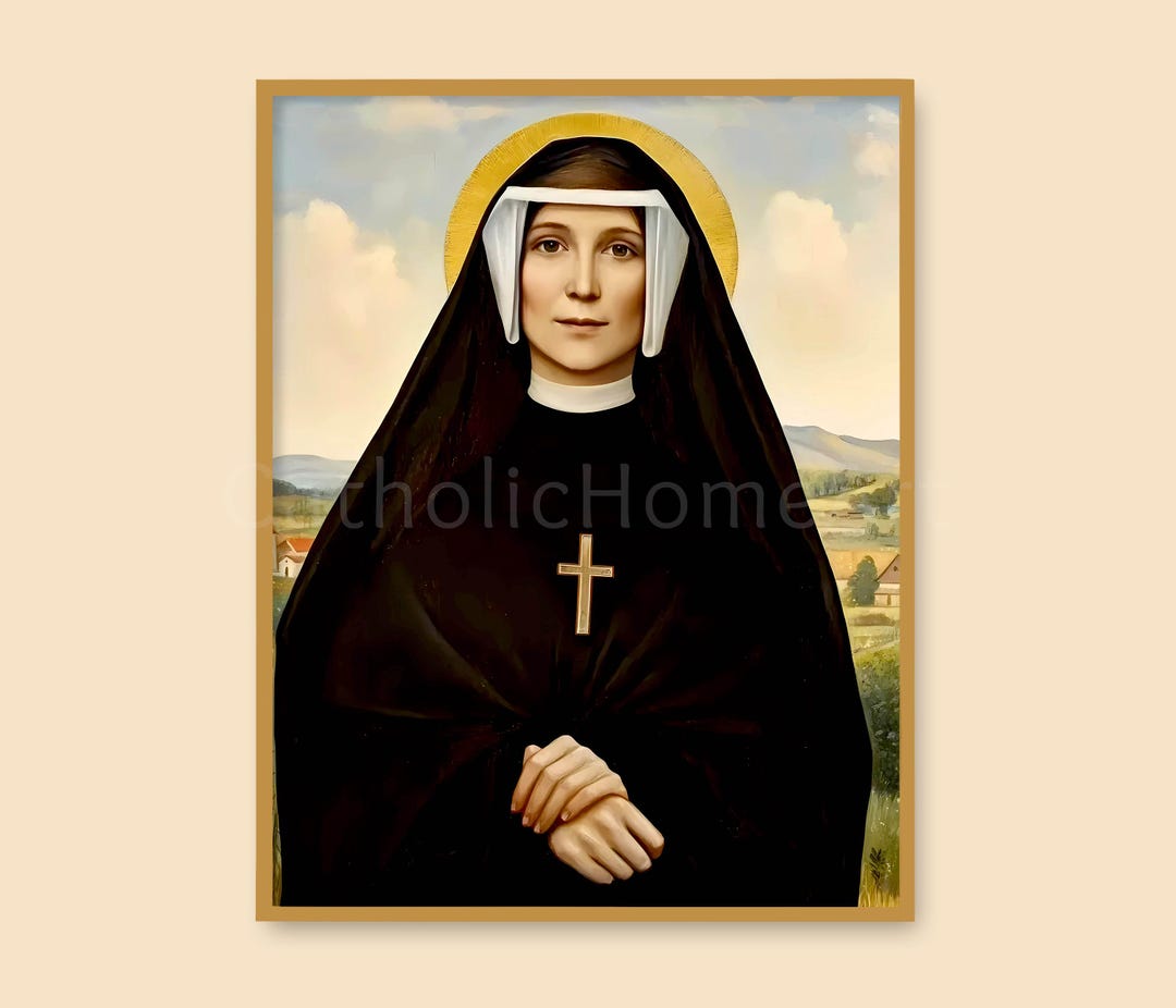 St Faustina Printable Wall Art, Saint Faustina Kowalska Picture ...