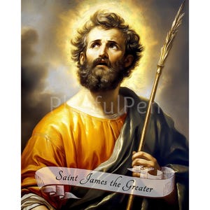 Saint James the Greater Printable Wall Art Print, Digital Download ...