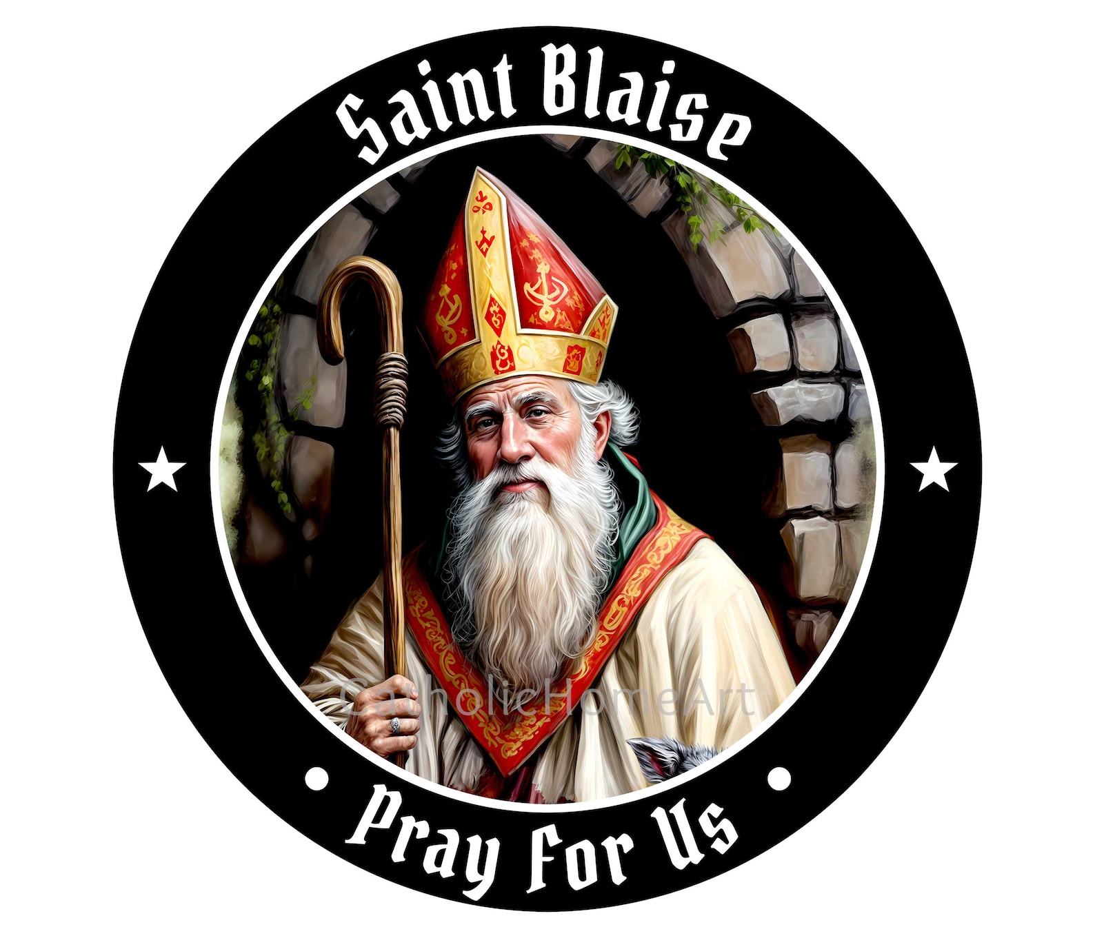 St Blaise Clipart PNG, Saint Blaise PNG Pray for Us Clip Art ...