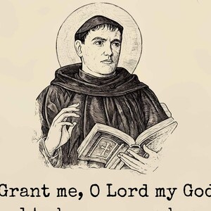 St Thomas Aquinas Quote Wall Art Printable, Saint Thomas Prayer, Saints ...