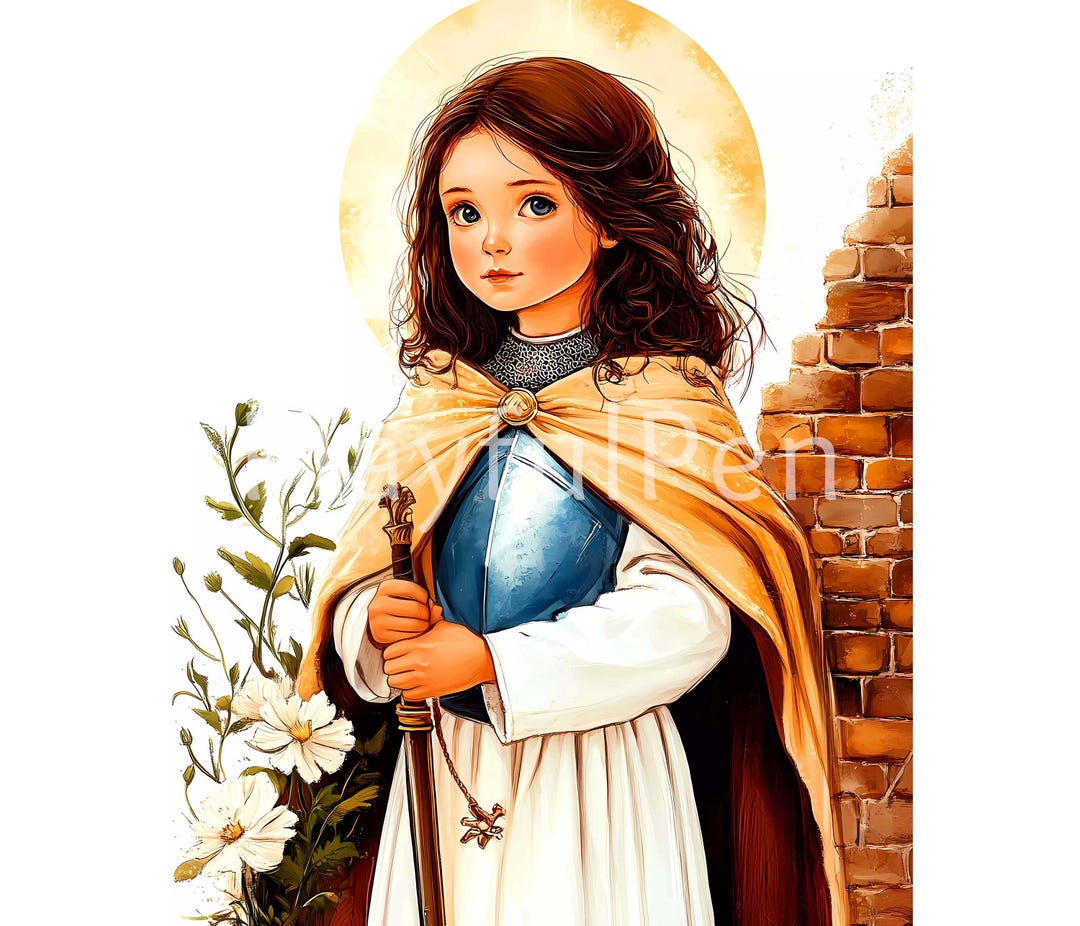 St Therese of the Child Jesus Wall Art, Saint Therese Dressed as St ...