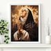 St Monica Wall Art Printable Poster, Saint Monica Mother of Saint ...