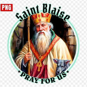 St Blaise Clipart PNG, Saint Blaise PNG Pray for Us Clip Art ...
