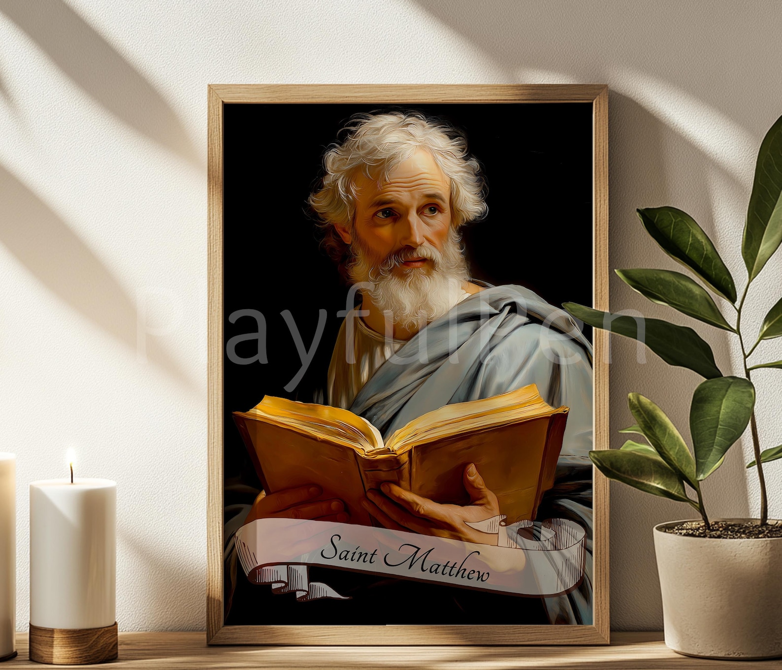 Saint Matthew the Apostle Printable Wall Art, Catholic Poster Print ...