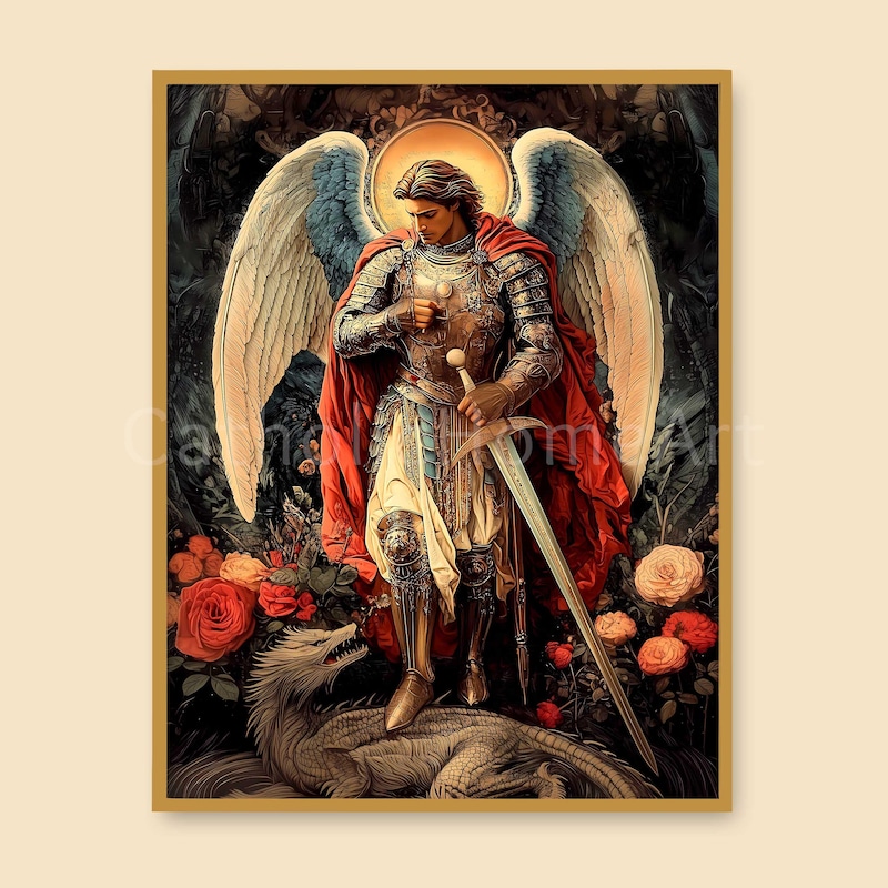 Saint Michael Print - Etsy