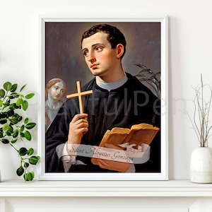 St Aloysius Gonzaga Wall Art Printable, Saint Aloysius Catholic Poster ...