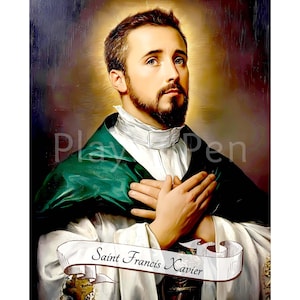 St Francis Xavier Wall Art Printable, Jesuit Catholic Saint Poster ...