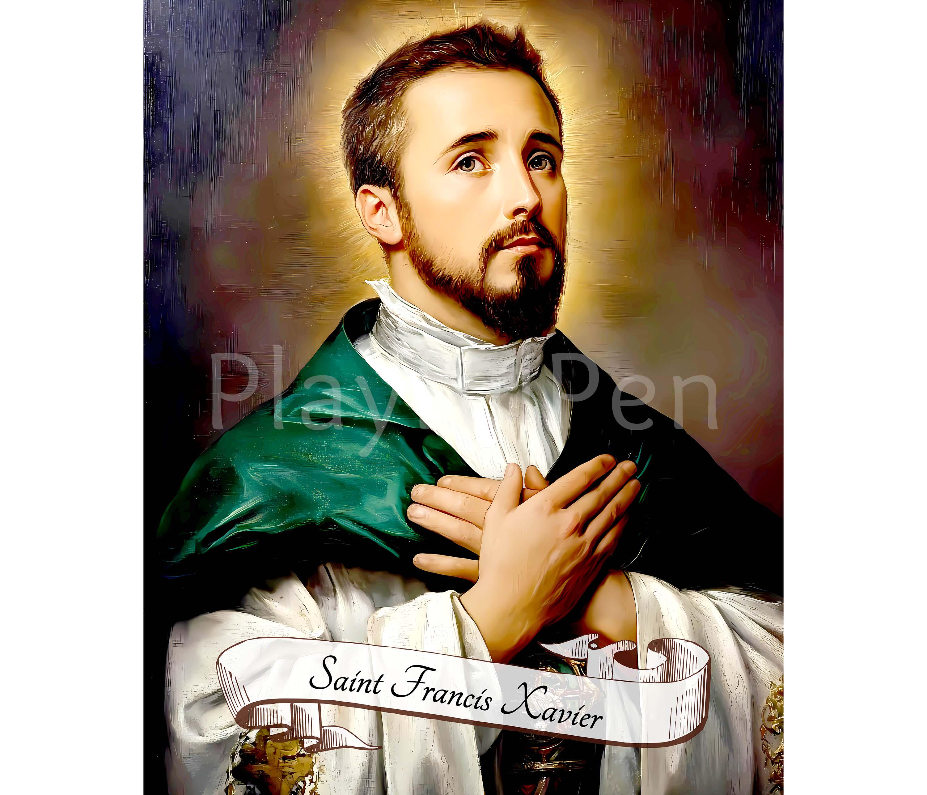 St Francis Xavier Wall Art Printable, Jesuit Catholic Saint Poster ...