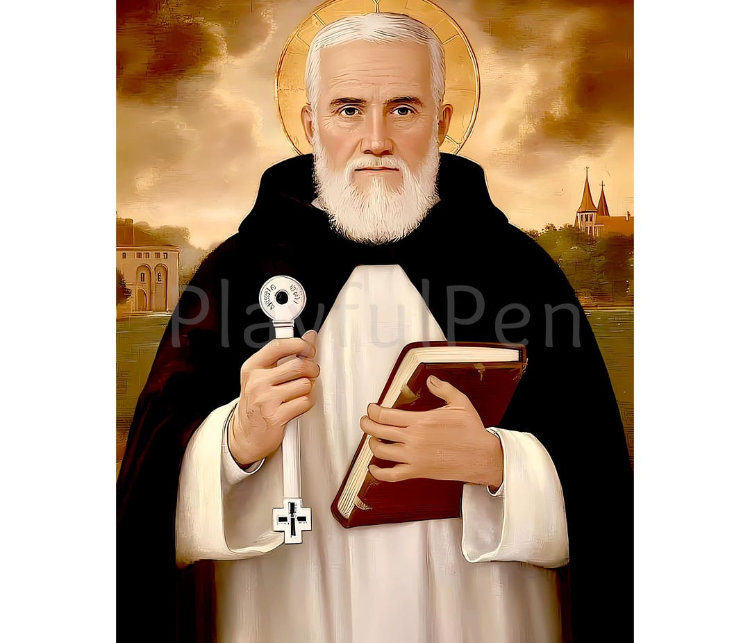 St Raymond of Penyafort Wall Art Printable Poster, Saint Raymond ...