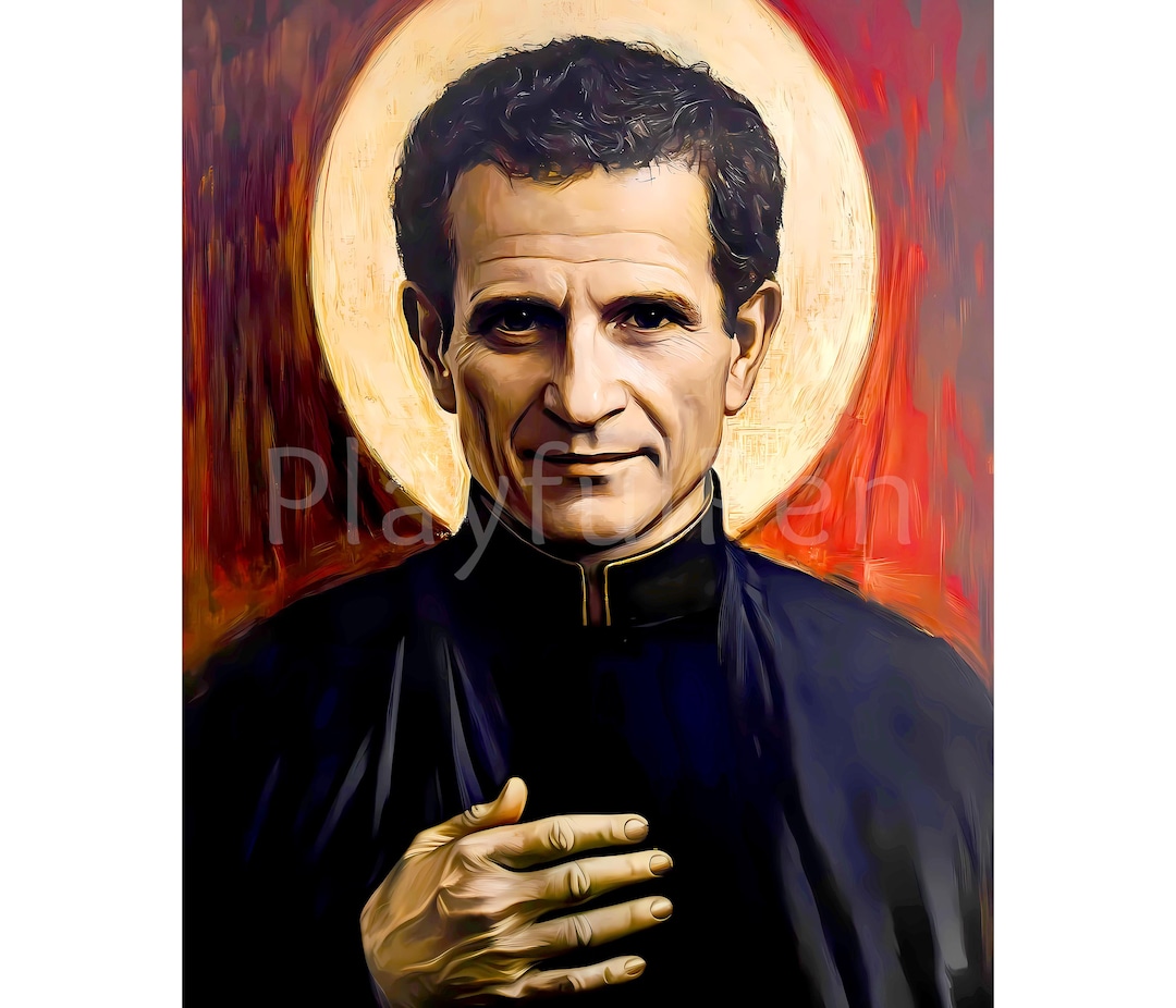 St John Bosco Wall Art Printable, Saint Don Bosco Catholic Priest ...