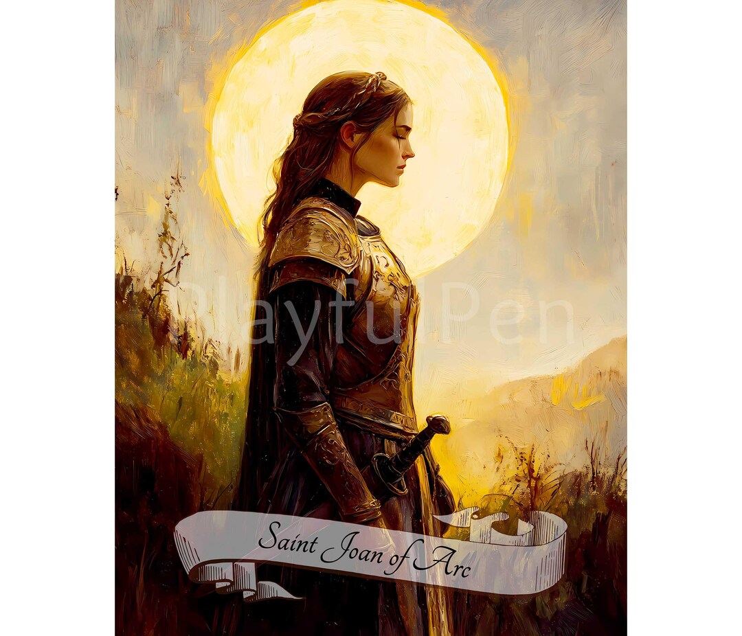 Saint Joan of Arc Printable Wall Art, Digital Download - Etsy