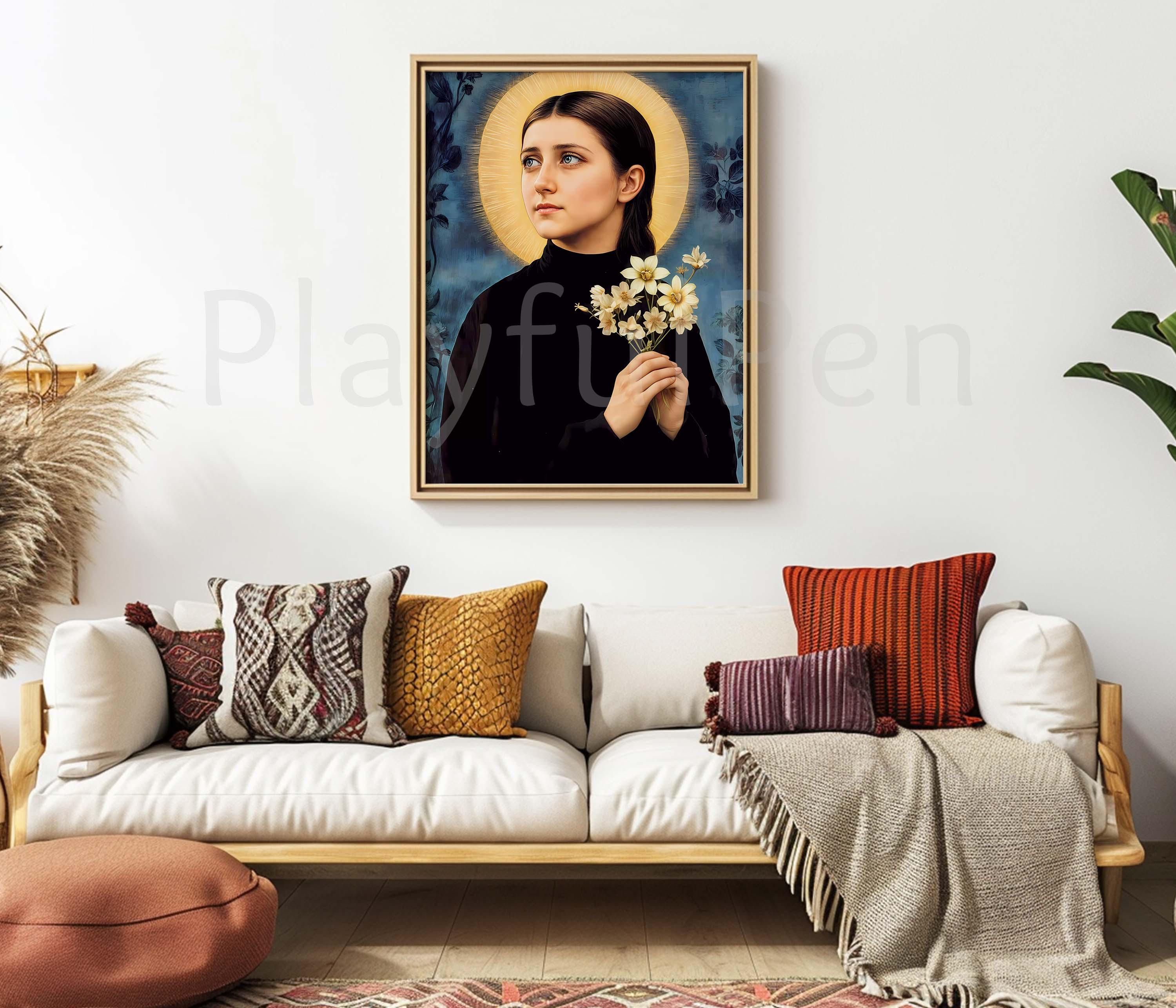 St Gemma Galgani Printable Wall Art, Christian Saint Catholic Printable ...