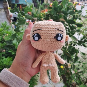 Square-head Chibi Amigurumi Body Base - Etsy