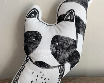 Cat Pillow Knitted Interior Decorative Pillow, Knitted Handmade Pillow ...