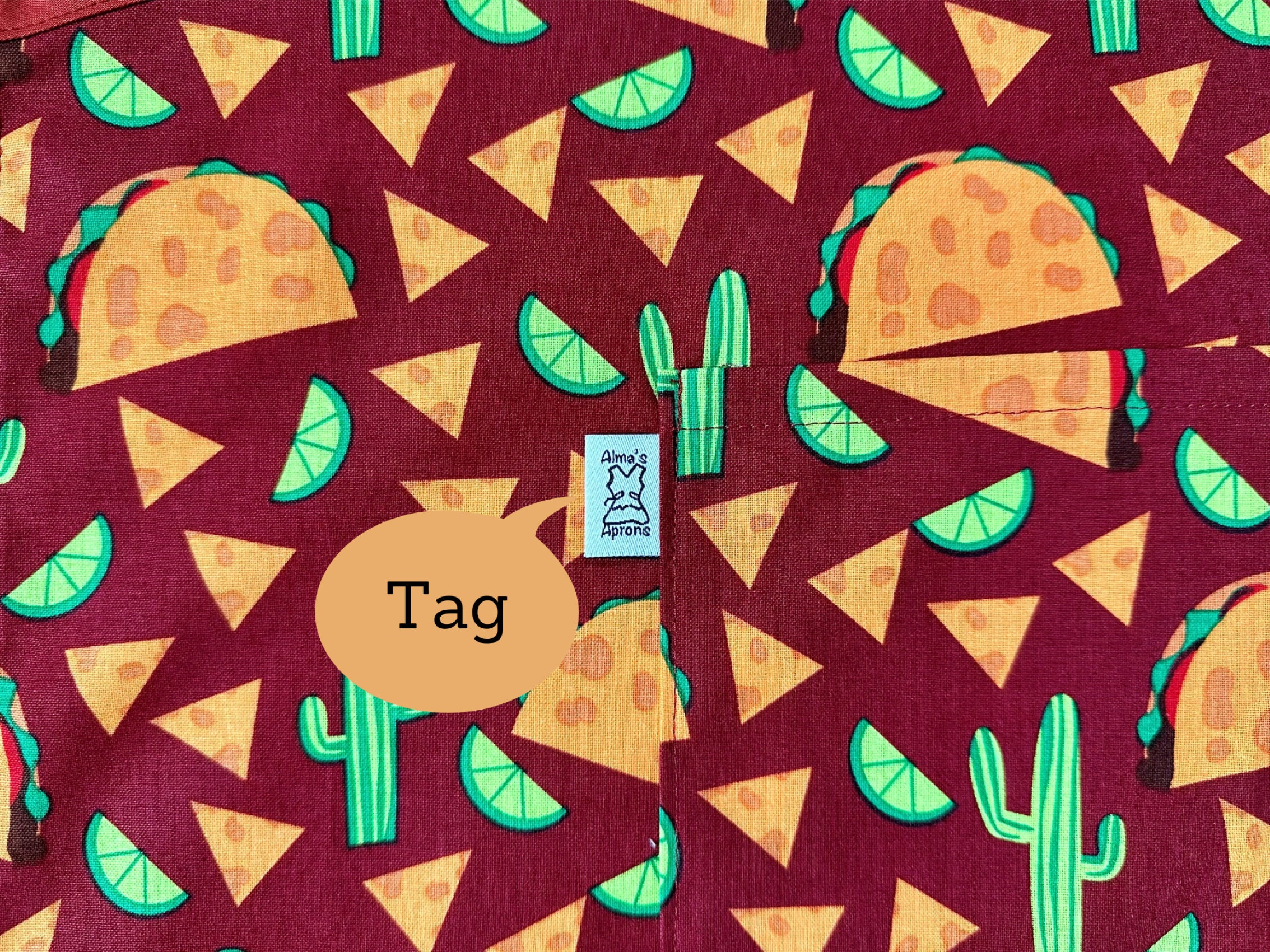 Taco Apron for Men or Women, One-of-a-kind Design, Fun Cooking Apron ...