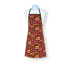 Cotton Farmall Tractor Apron, Plus Size Apron, Unique Design, Upcycled ...