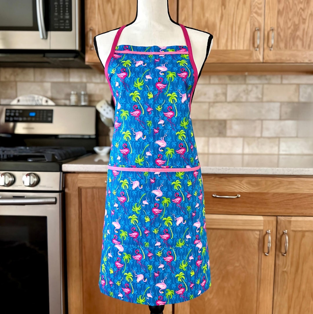 Pink Flamingo Apron - A Unique Chef Apron for Flamingo Lovers, Ideal ...