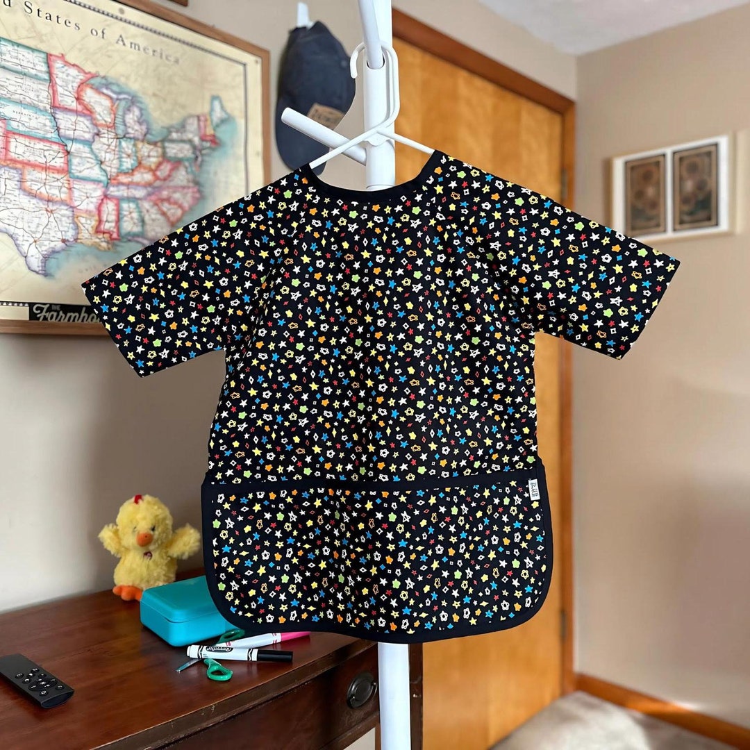 Kids Art Smock, Childs Art Apron, Smock With Sleeves and Pockets ...