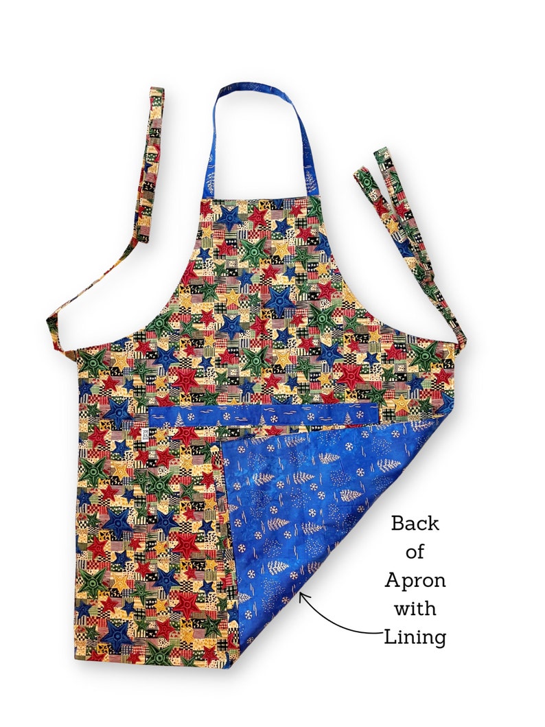 Christmas Country Quilt Print Apron One of A Kind Design - Etsy