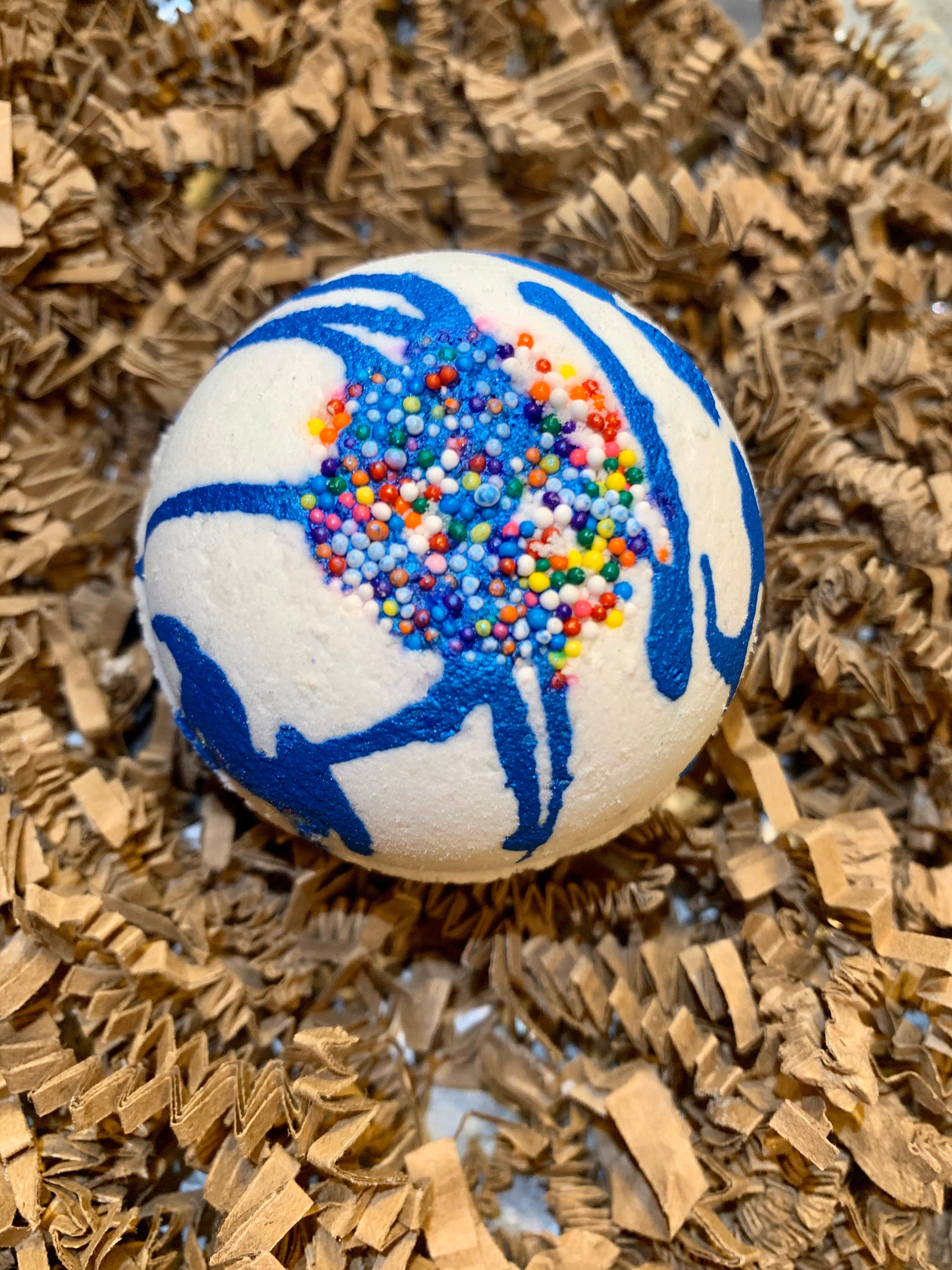 Fun bath bomb_ funBirthday cake bath bomb_ birthday cake | Etsy