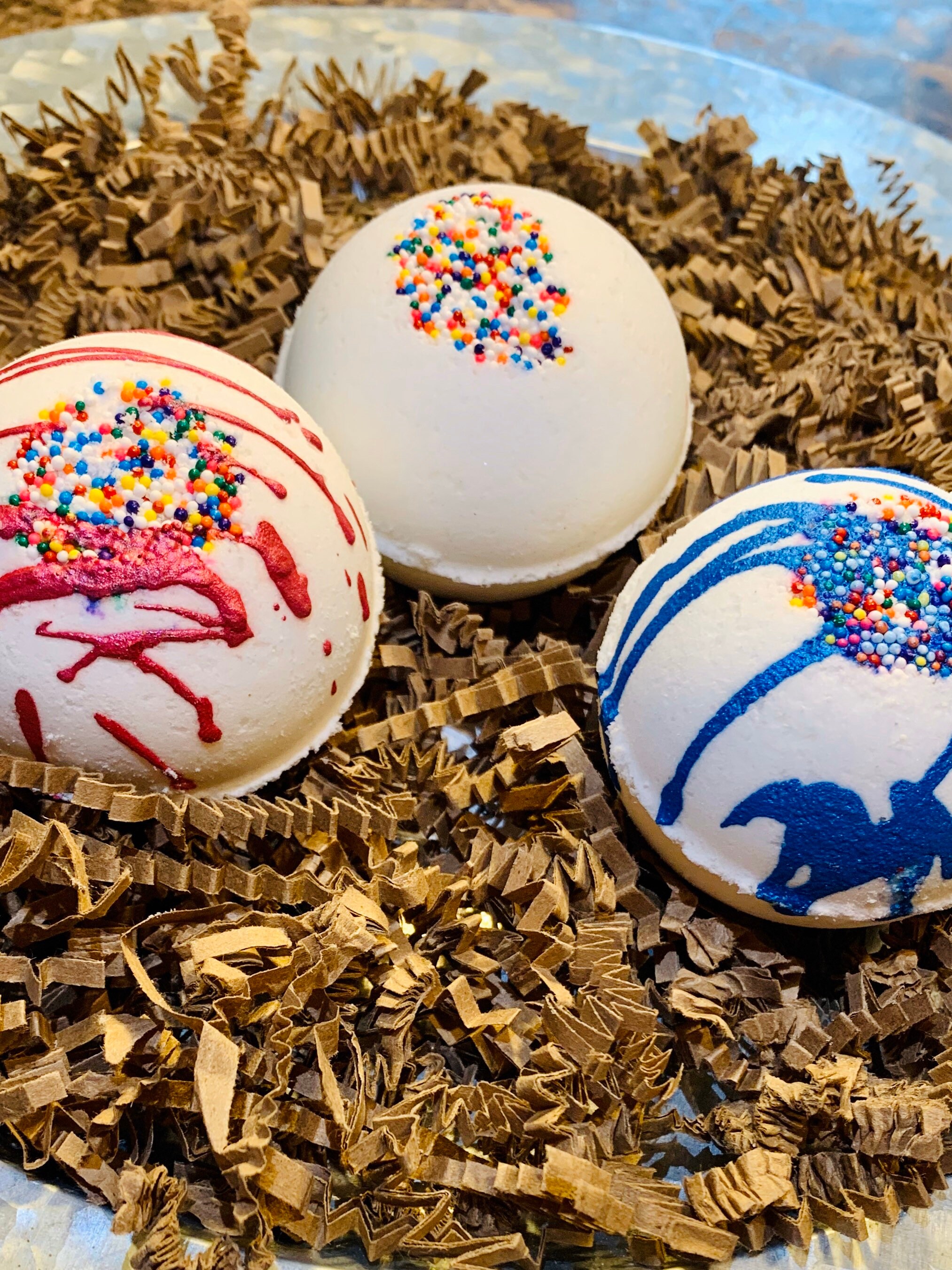 Fun bath bomb_ funBirthday cake bath bomb_ birthday cake | Etsy