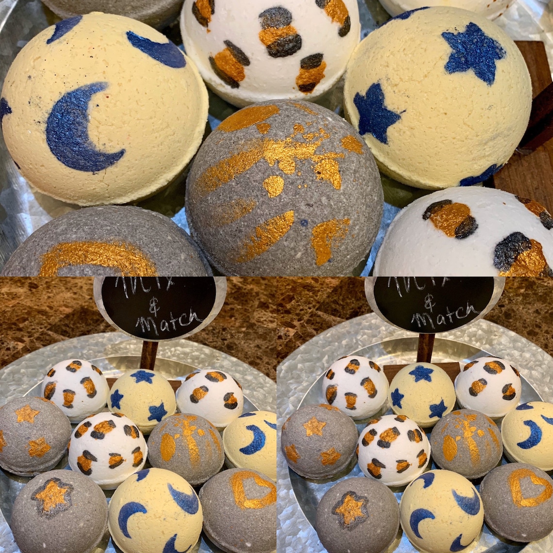 Bath bomb_bath gift set_variety of bath bombs_fancy bath | Etsy